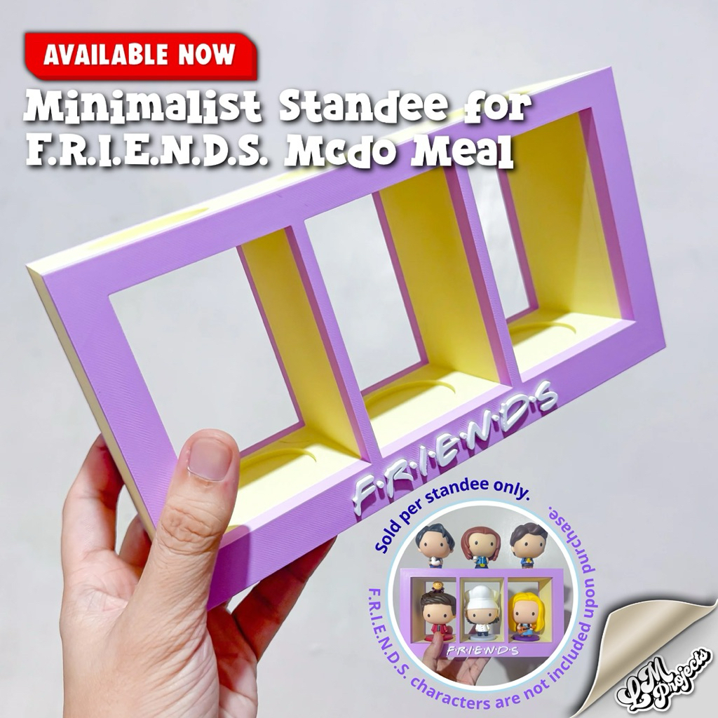 Minimalist Standee for FRIENDS McDo Meal Characters | Shopee Philippines