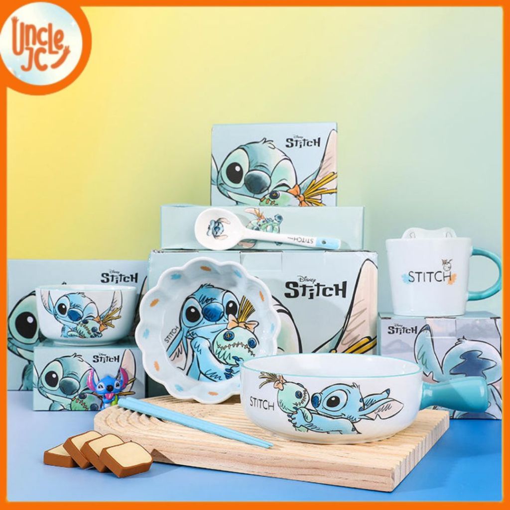 Stitch Collection Ceramic Set Dining Kitchenware Set Bowl Plate Spoon ...