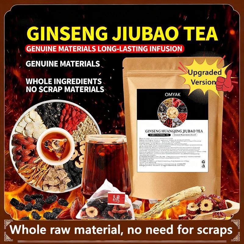 [Vitality Boost] Ginseng tea nine treasure tea red date health tea bag ...