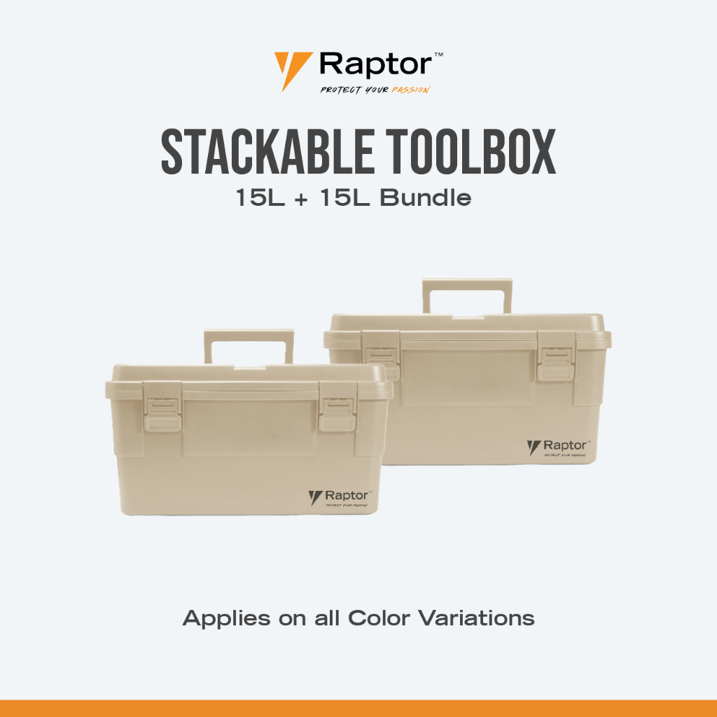 Raptor Case Utility Stackable Toolbox 15L + 15L Bundle | Raptor PH ...