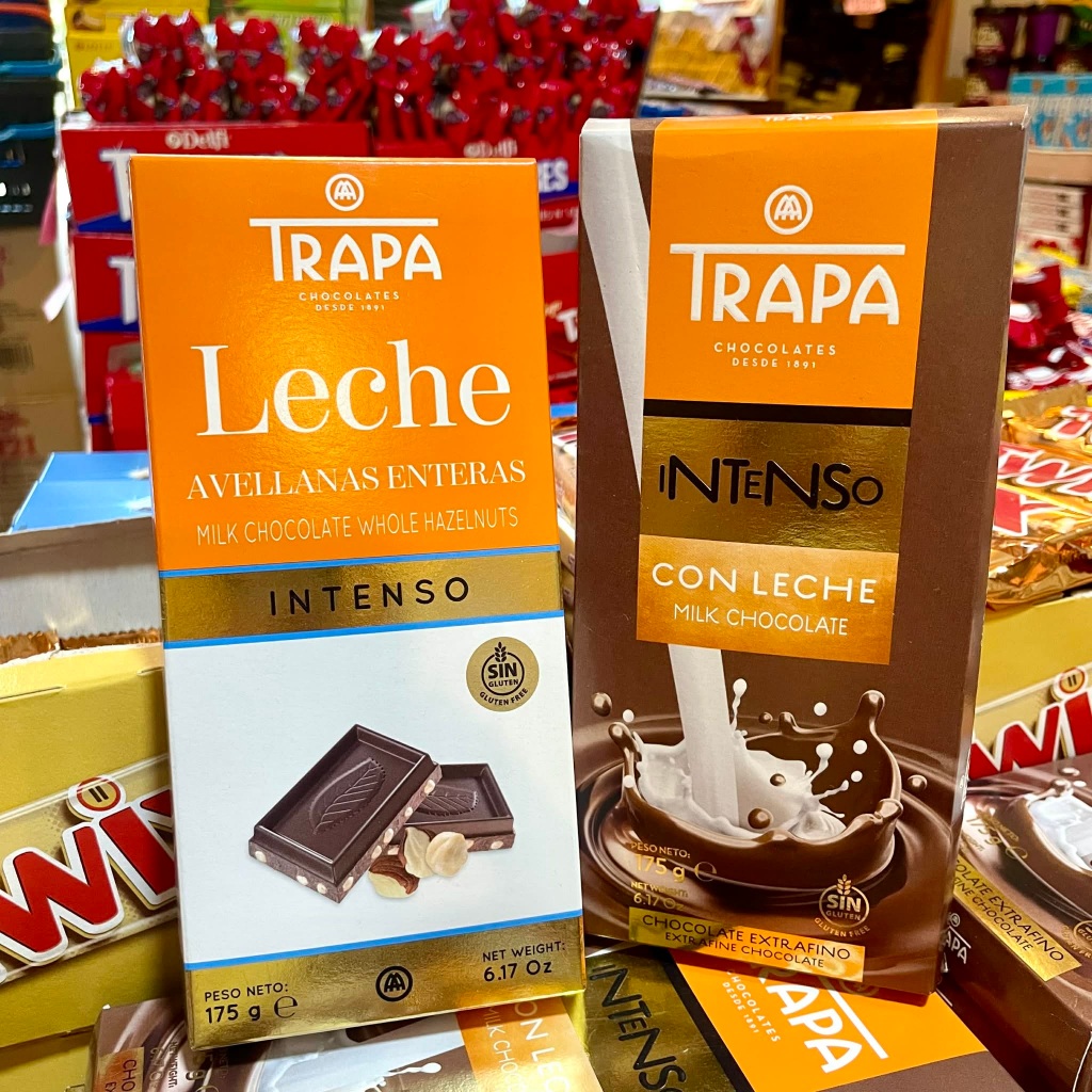 TRAPA MILK CHOCOLATE BAR 175G PREMIUM / WHOLE HAZELNUTS (GLUTEN FREE ...