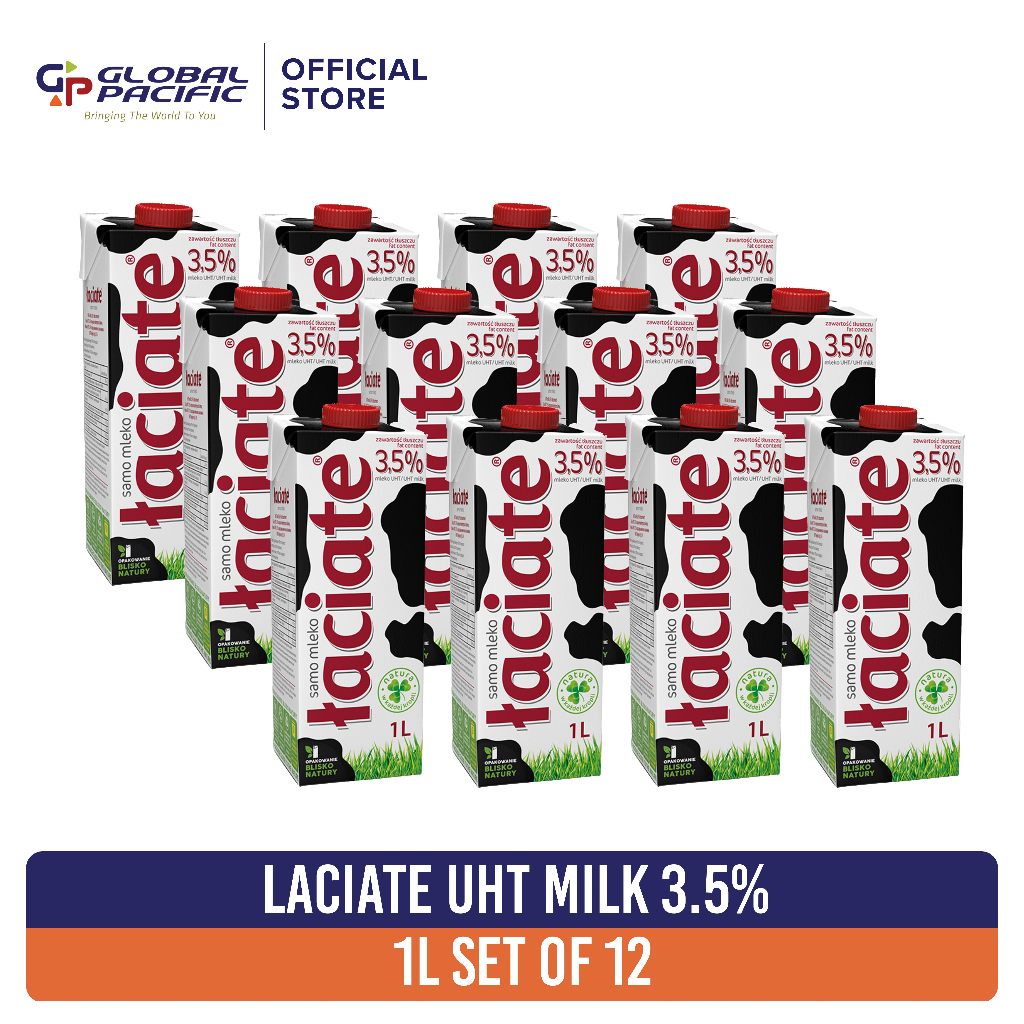 LACIATE UHT MILK 3.5% 1L SET OF 12 | Shopee Philippines