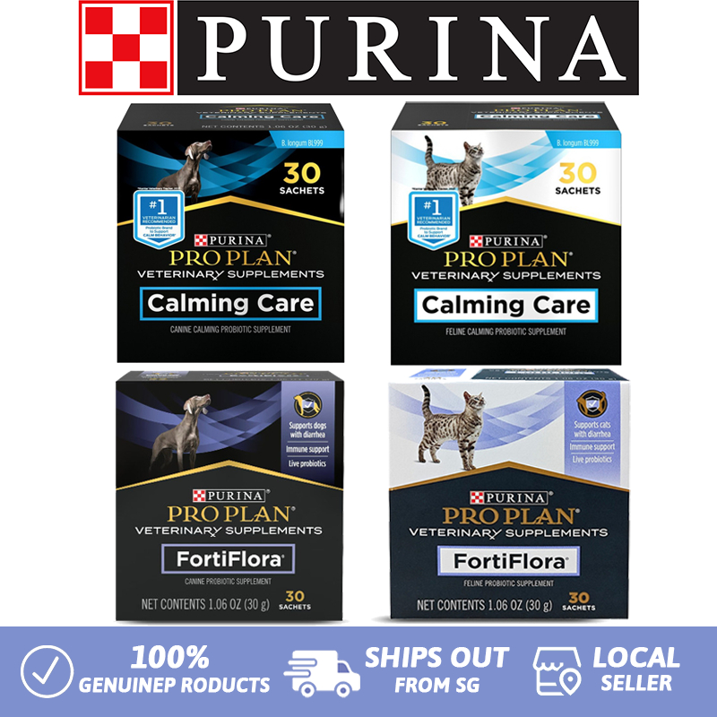 NEW Purina Pro Plan Veterinary Powder Supplement FortiFlora/Calming ...