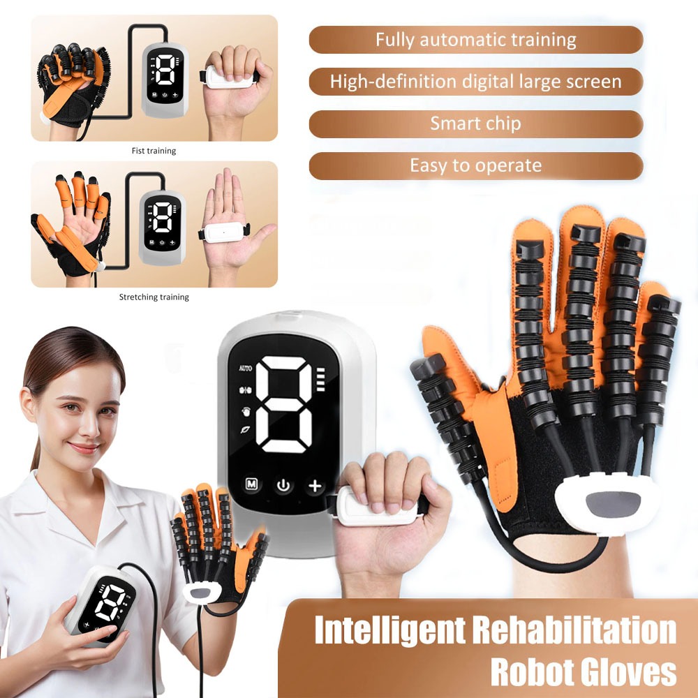 Rehabilitation Robotic Gloves Stroke Hemiplegic Hand and Finger Therapy ...