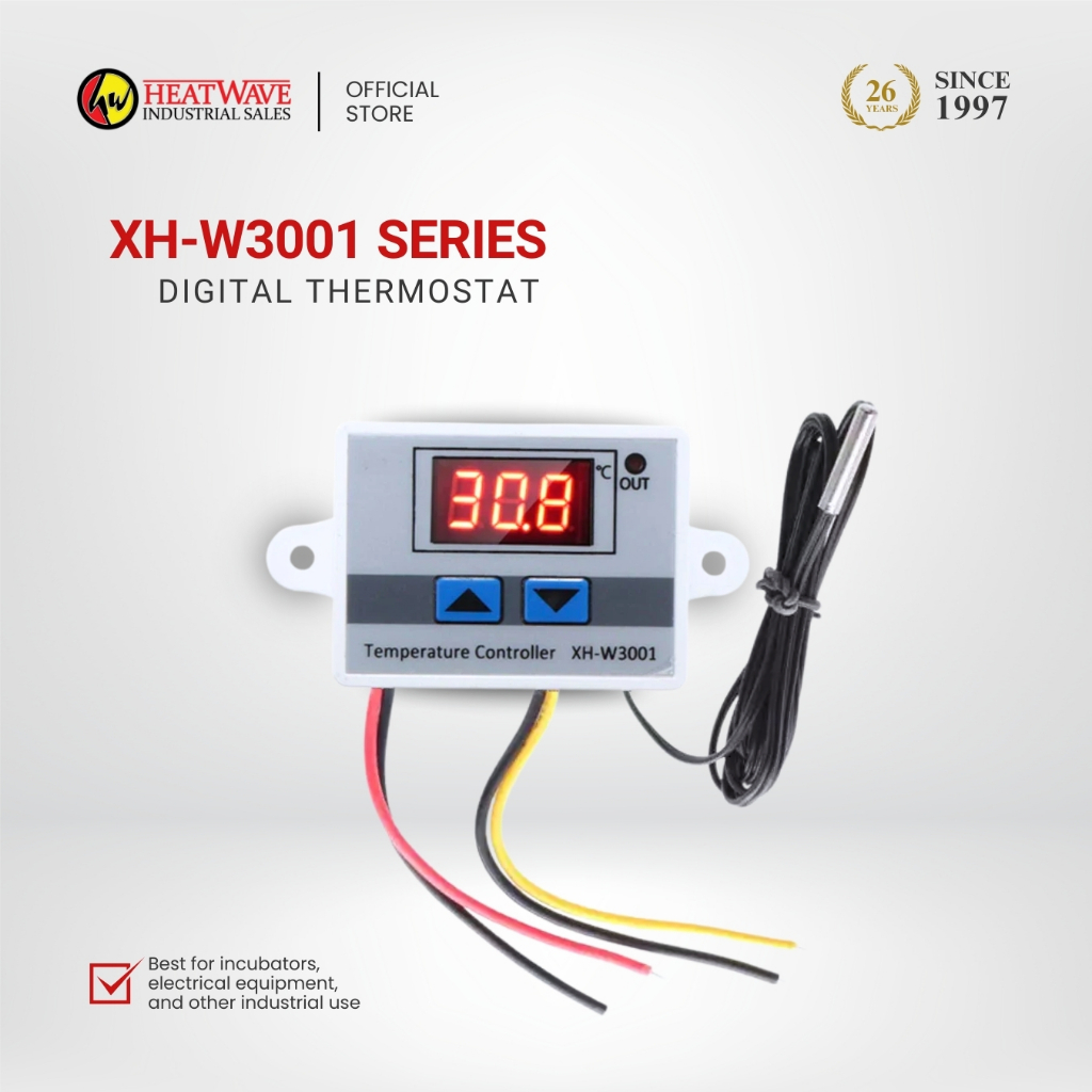 Digital Thermostat XH-W3001 for Incubator Use Digital Display with ...