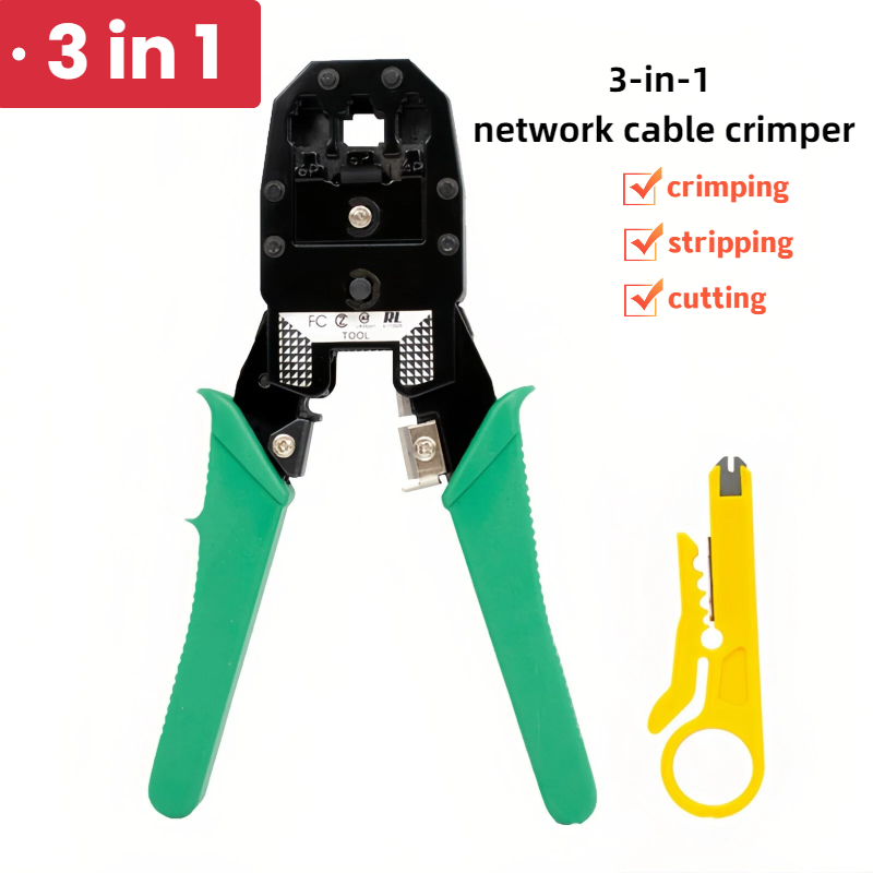 Network Cable Pliers 3in1 Crimping Tool RJ45 RJ12 RJ11 UTP Crimper ...