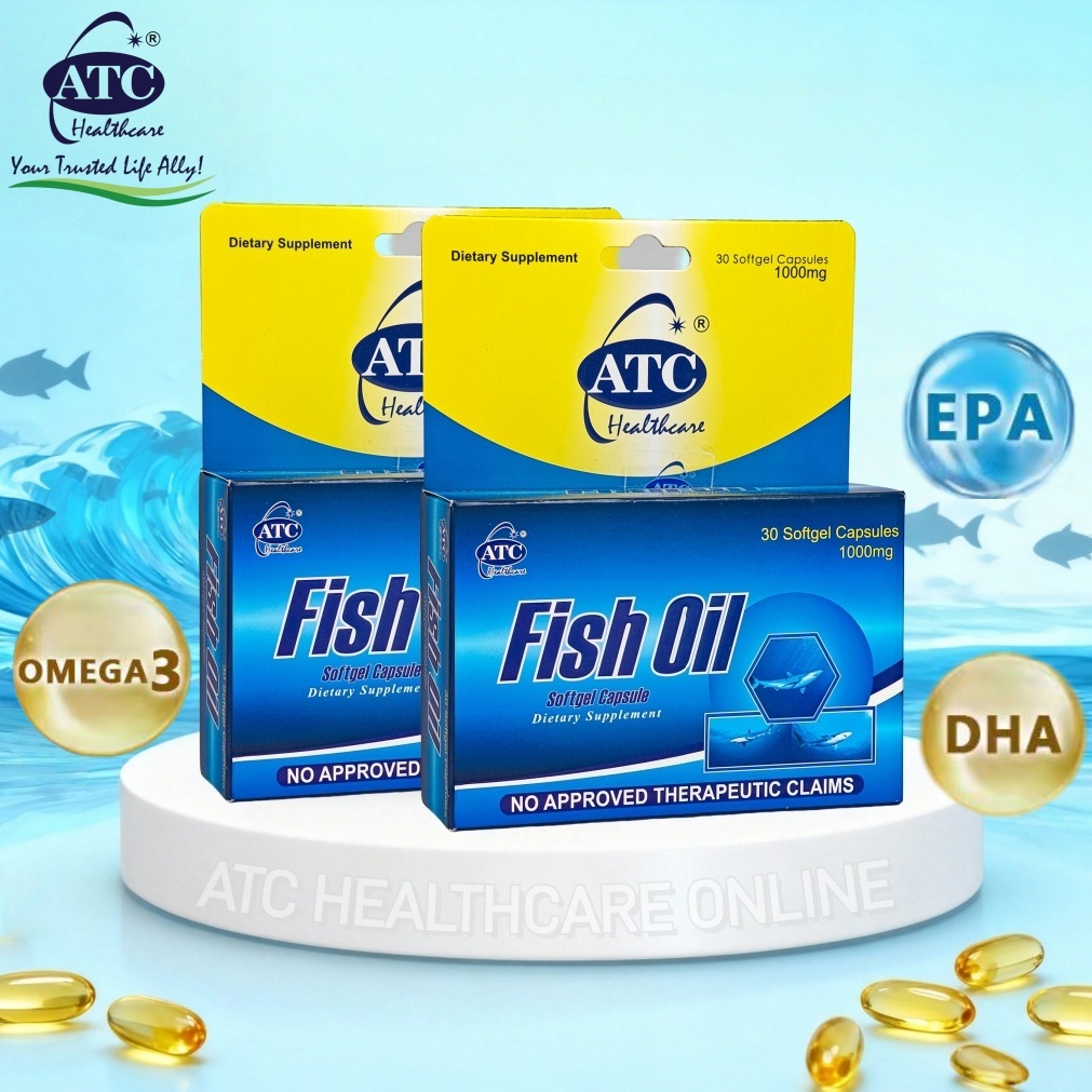ATC Fish Oil 30 Softgel 1000mg Omega 3 Health Supplements For Adult ...