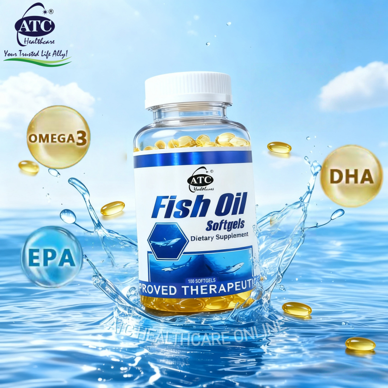 ATC Fish Oil 1000mg x 100's Softgel Capsules(1 Bottle) Omega 3 ...