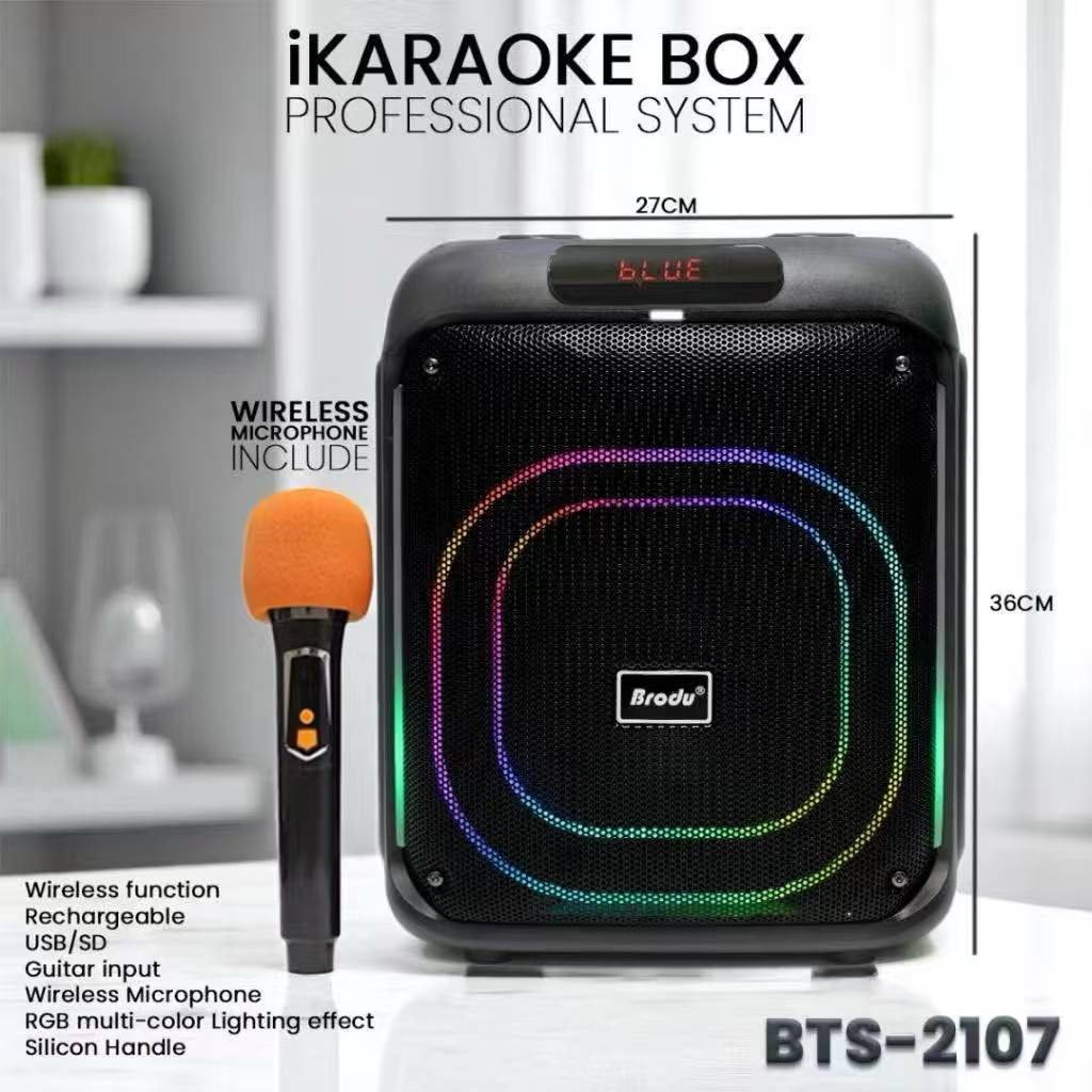 Brody BTS-2107 IKARAOKE BOX Bluetooth Speaker With Rechargeable ...