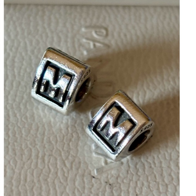 preloved letter M bracelet charm selling per piece no nox | Shopee ...
