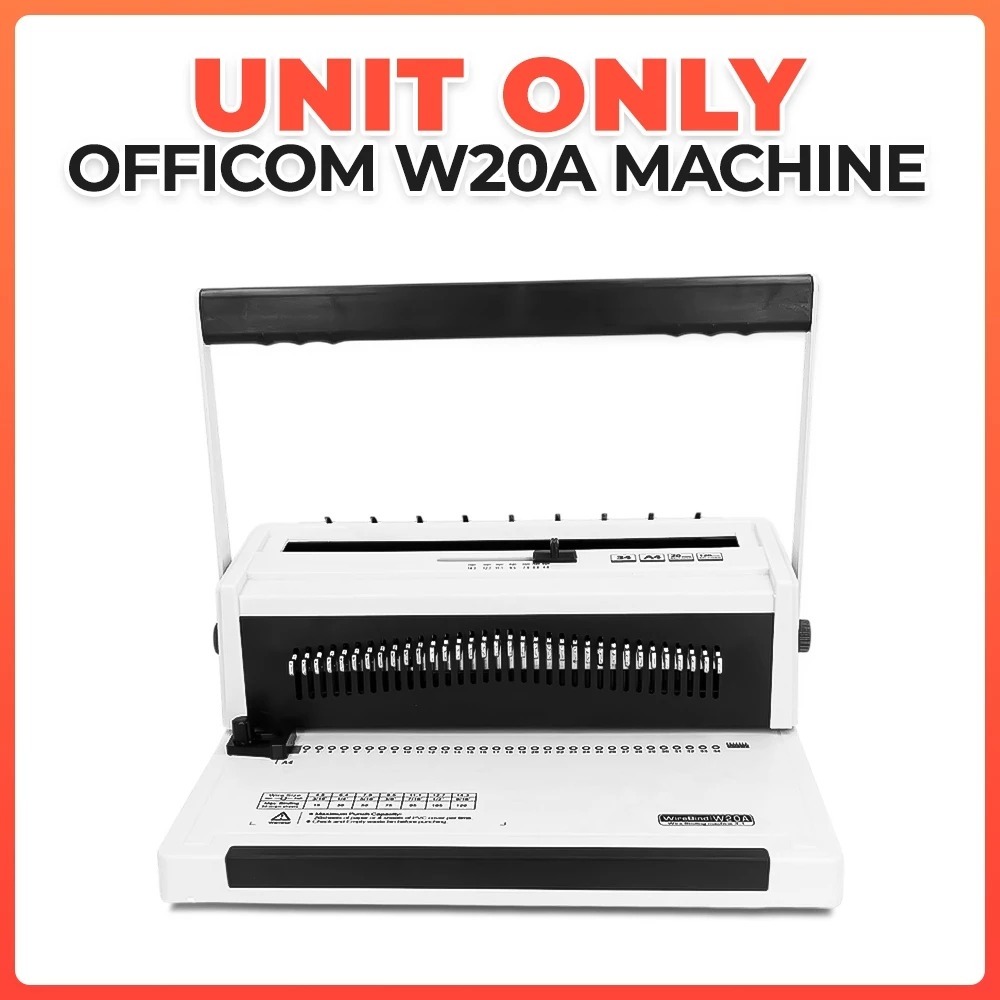 W20A Wire Binding Machine A4 Binder Heavy Duty 3:1 Binder Notebook 34 ...
