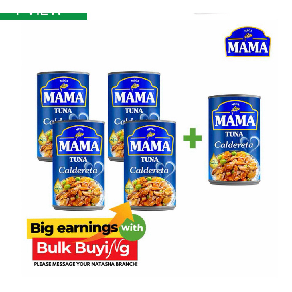 Mama Tuna In Canned packed by 5 | Shopee Philippines