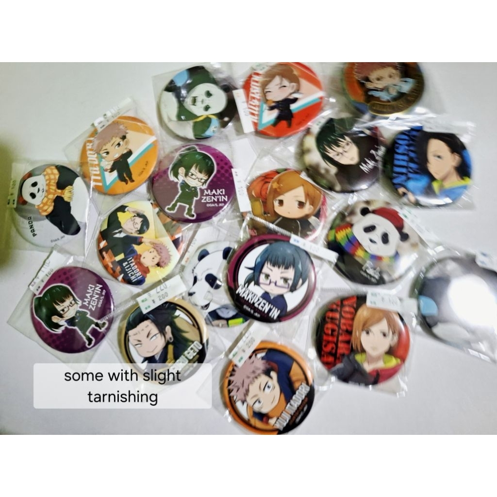 JJK Jujutsu Kaisen Badge Collectibles - 5.5 cm (Each sold separately ...