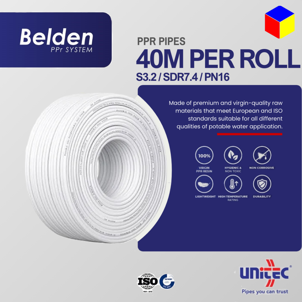 (40M) Belden Unitec PPR Rolled Pipes (PPR Piping System) by Unitec Pipe ...