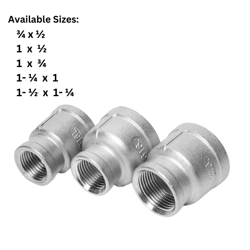 【LTC】304 Stainless Steel Internal Thread Reducer Fitting Pipe Collar ...