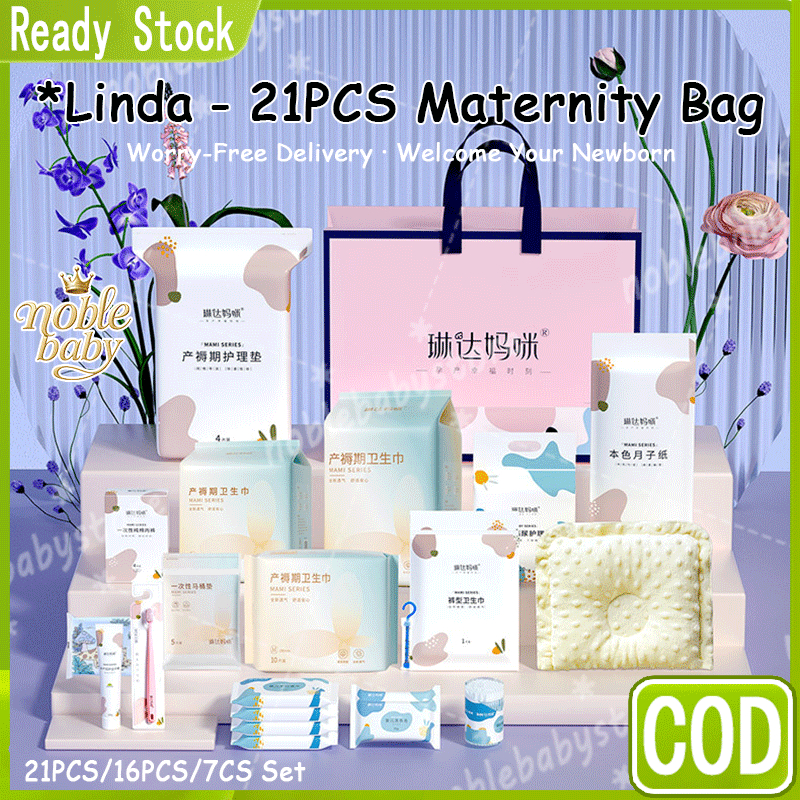 21/16/7PCS Linda Ultimate New Mom Hospital Bag Complete Maternity Needs ...
