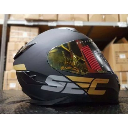 SEC REVOLT V3 MODULAR DUAL VISOR HELMET WITH FREE CLEAR LENS AND ...