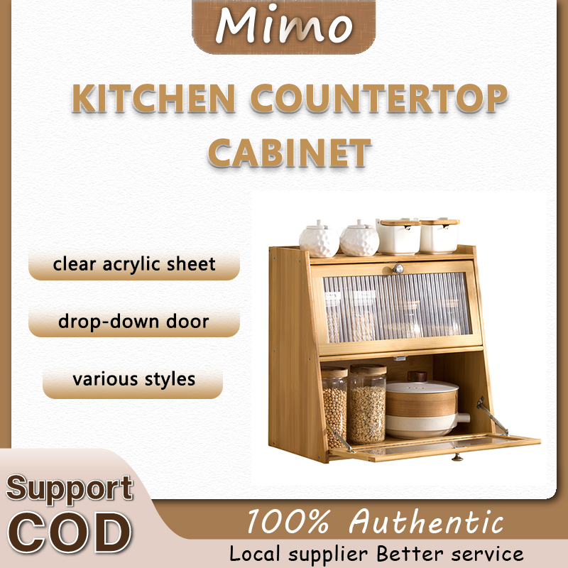 MIMO kitchen countertop cabinet with clear acrylic sheet,drop-down door ...