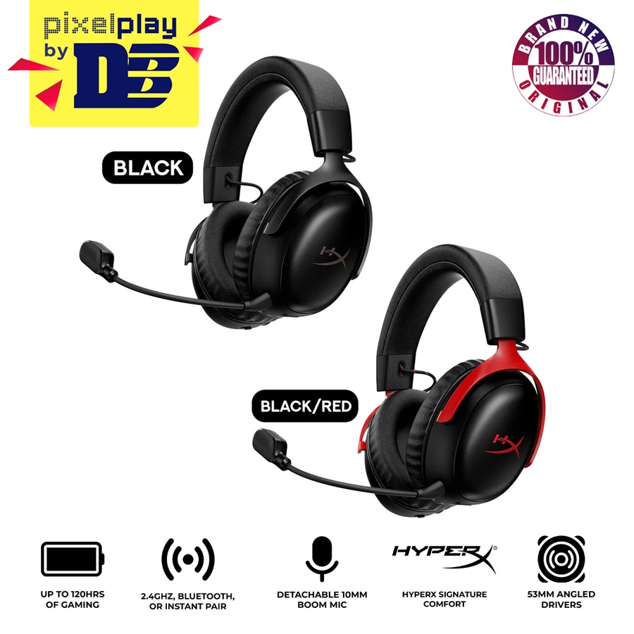 HyperX Cloud III S Wireless Gaming Headset for PC/PS5/PS4/N-Switch ...