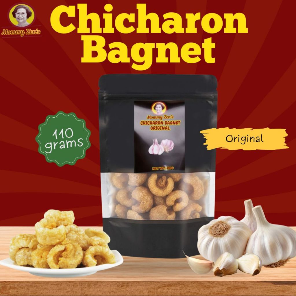 Chicharon Bagnet Original Garlic 110g Crispy Pork Snack Premium Garlic ...
