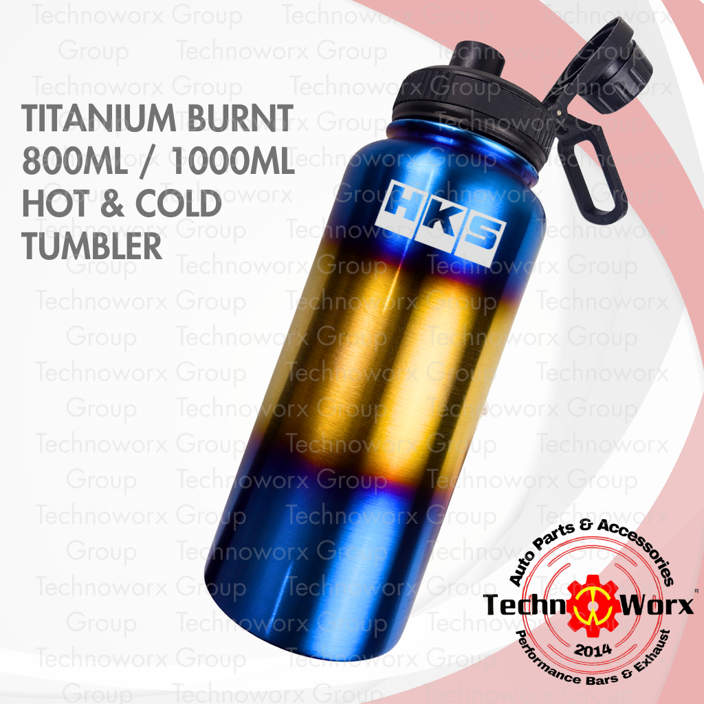 Tumbler Titanium Burnt 800ML 1000ML HONDA HKS Bottle Drinking Car Race ...