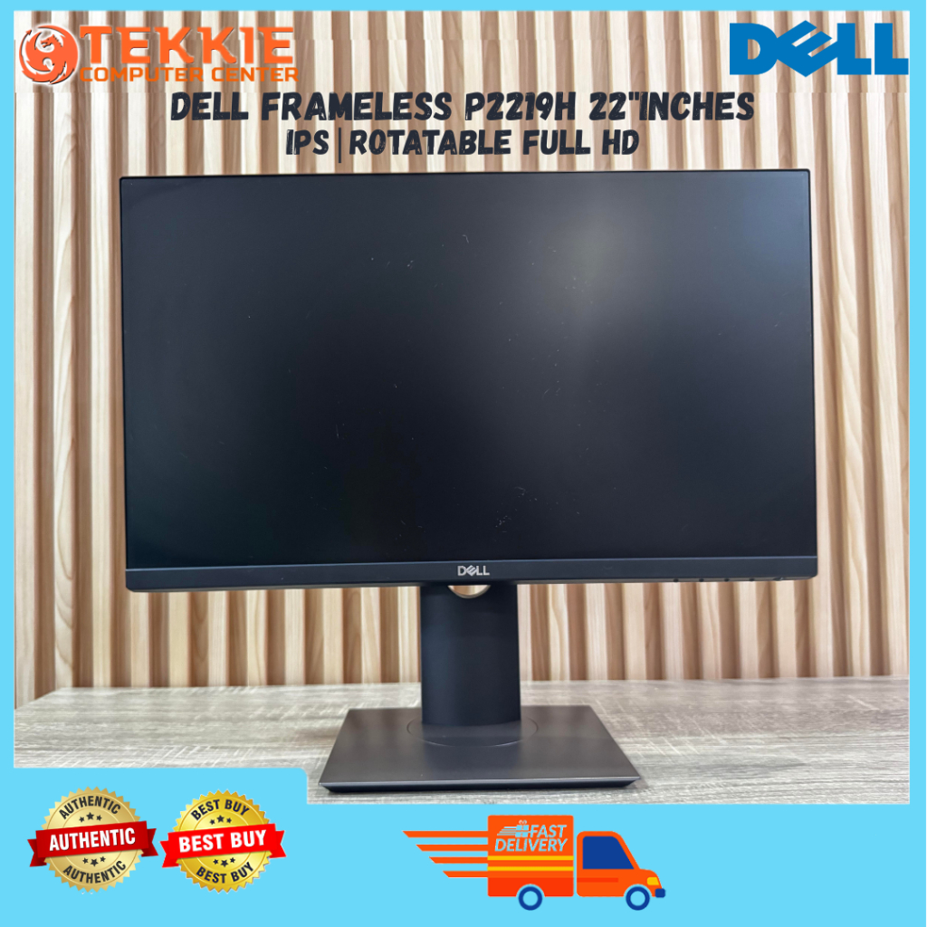 DELL FRAMELESS P2219H 22 INCHES | IPS | ROTATABLE FUL HD MONITOR ...