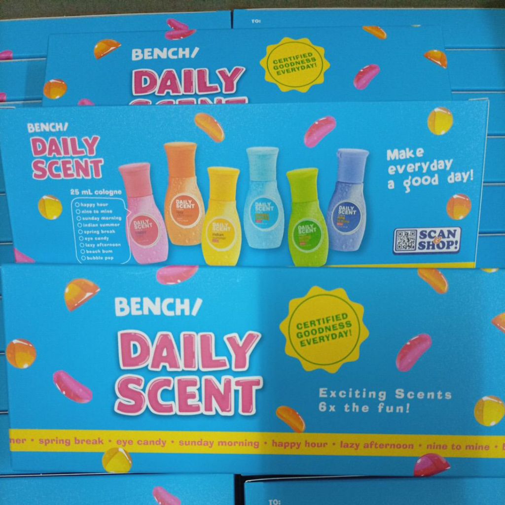 BENCH 6-IN-1 PACK DAILY SCENT COLOGNE | Shopee Philippines
