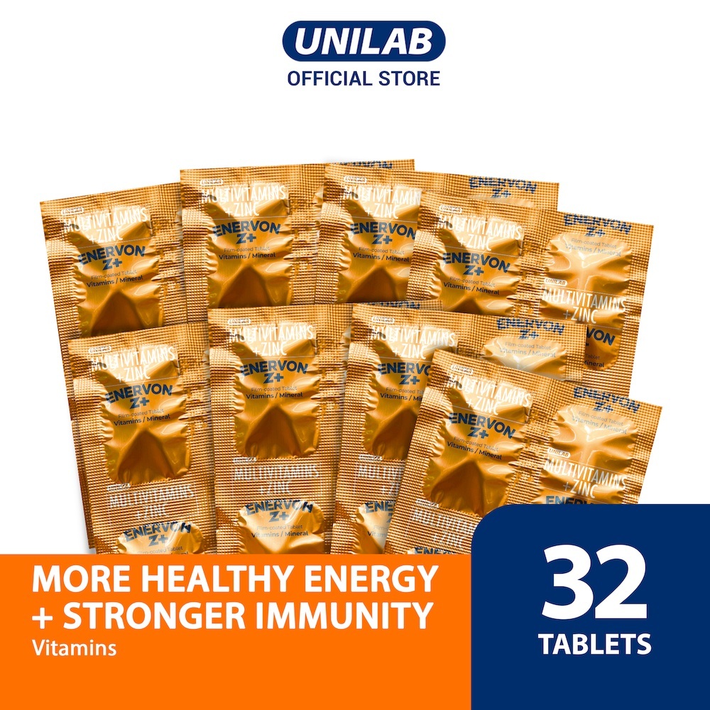 Unilab Enervon Z+ Multivitamins 32 tablets (More Healthy Energy ...