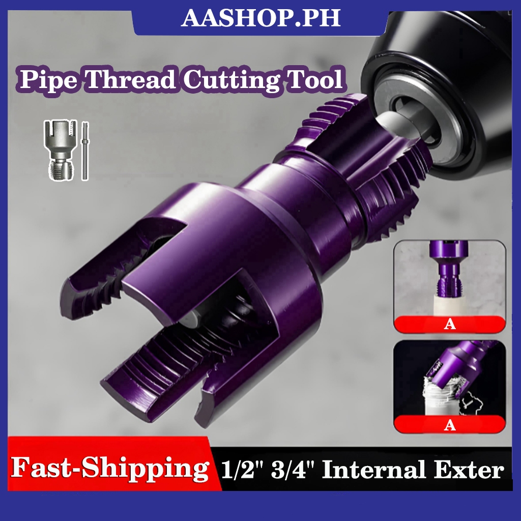 Pipe Thread Cutting Tool Electric Drill Compatible PVC Pipe Threader ...