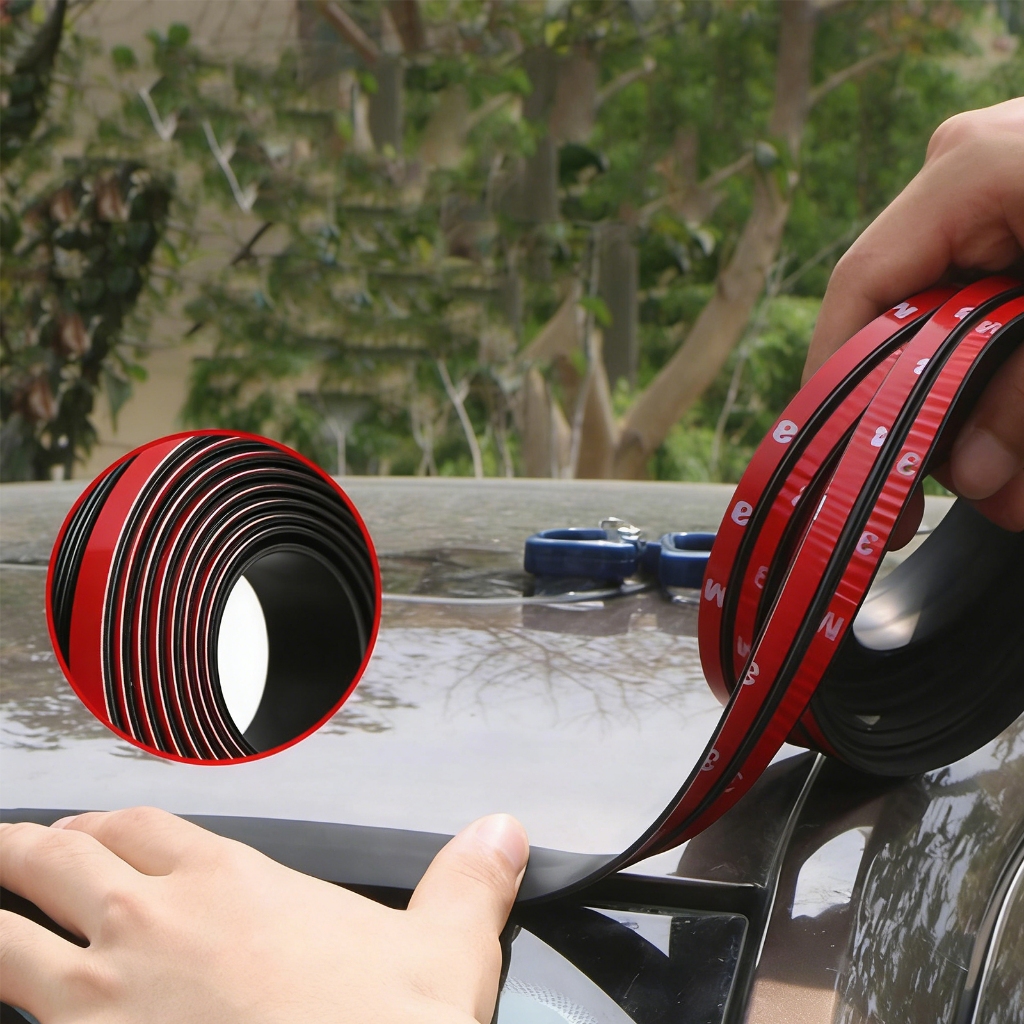 1 Roll Rubber Car Seals Edge Sealing Strips Auto Roof Windshield Car ...