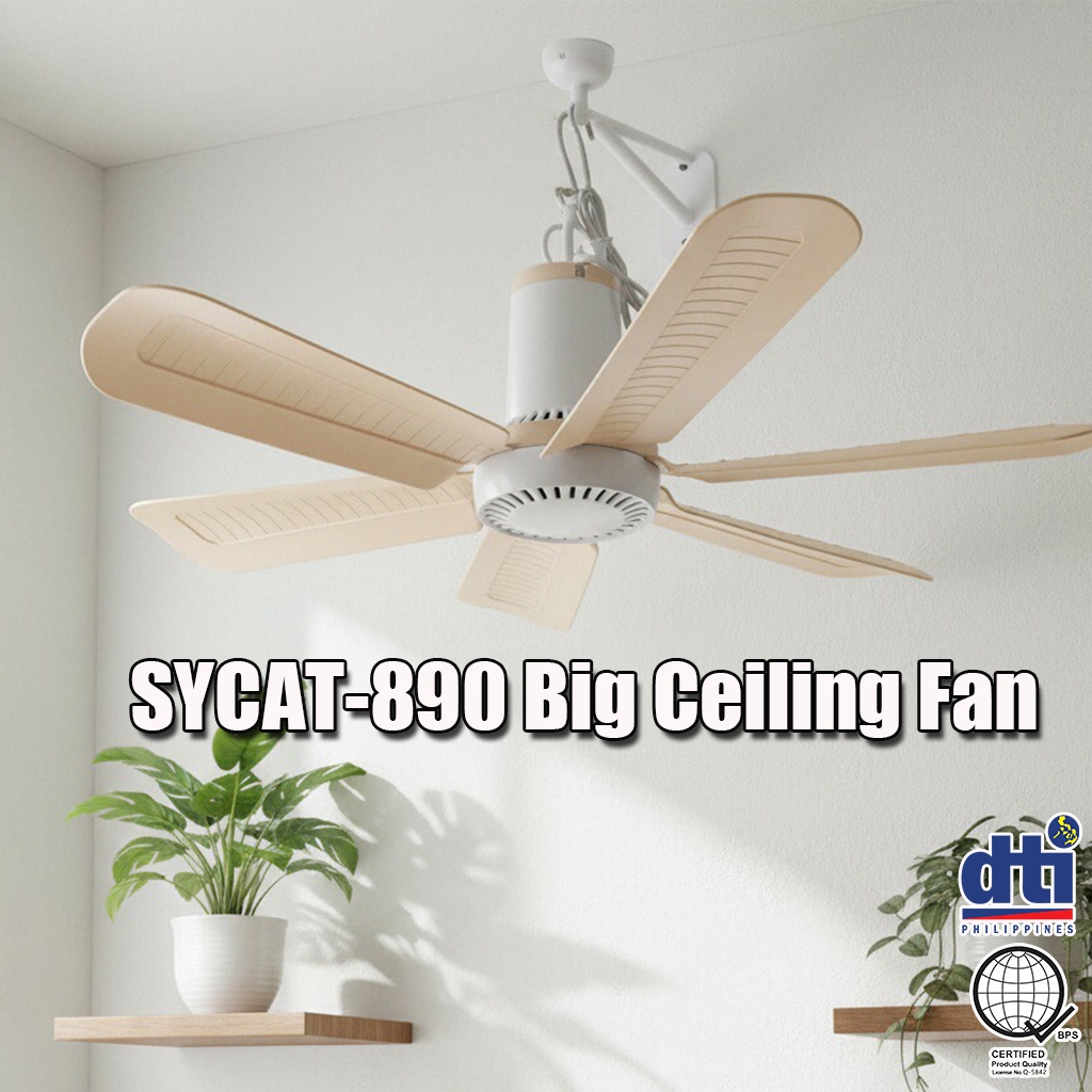 SYCAT-890-A6 Blade Ceiling Fan Big Electric Fan Wall Cooling Fan with ...