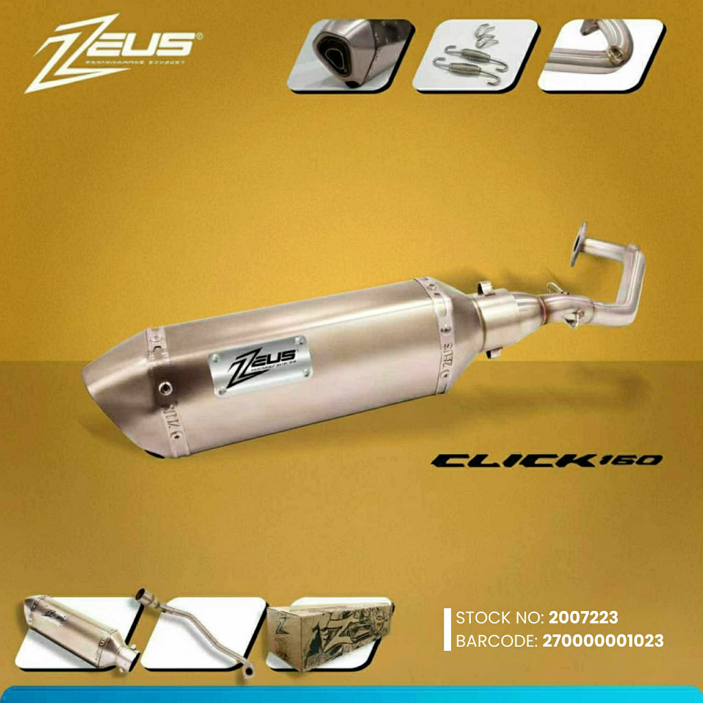 ZEUS APOLLO V3 PLUG AND PLAY EXHAUST FOR SCOOTERS | Shopee Philippines