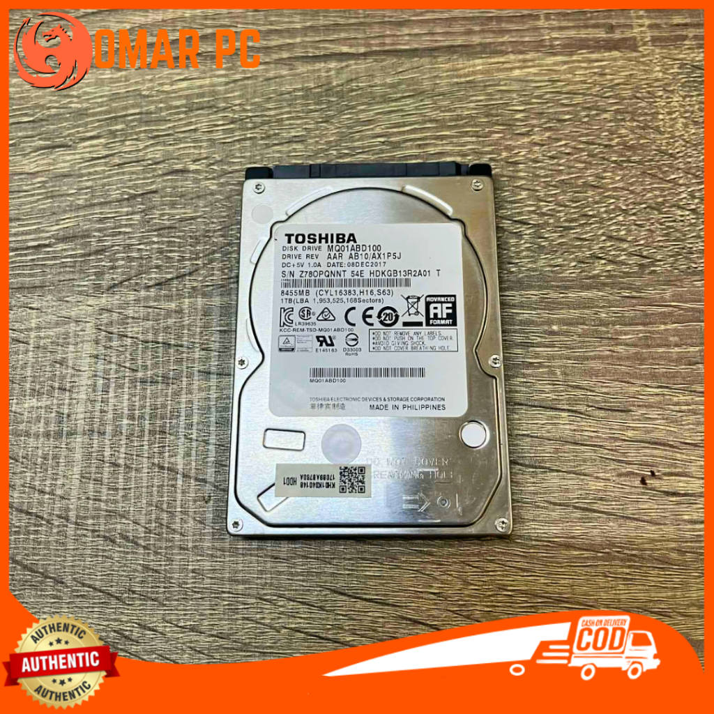 TOSHIBA 2.5 INCH HARD DISK DRIVE 1TB FOR LAPTOP | Shopee Philippines