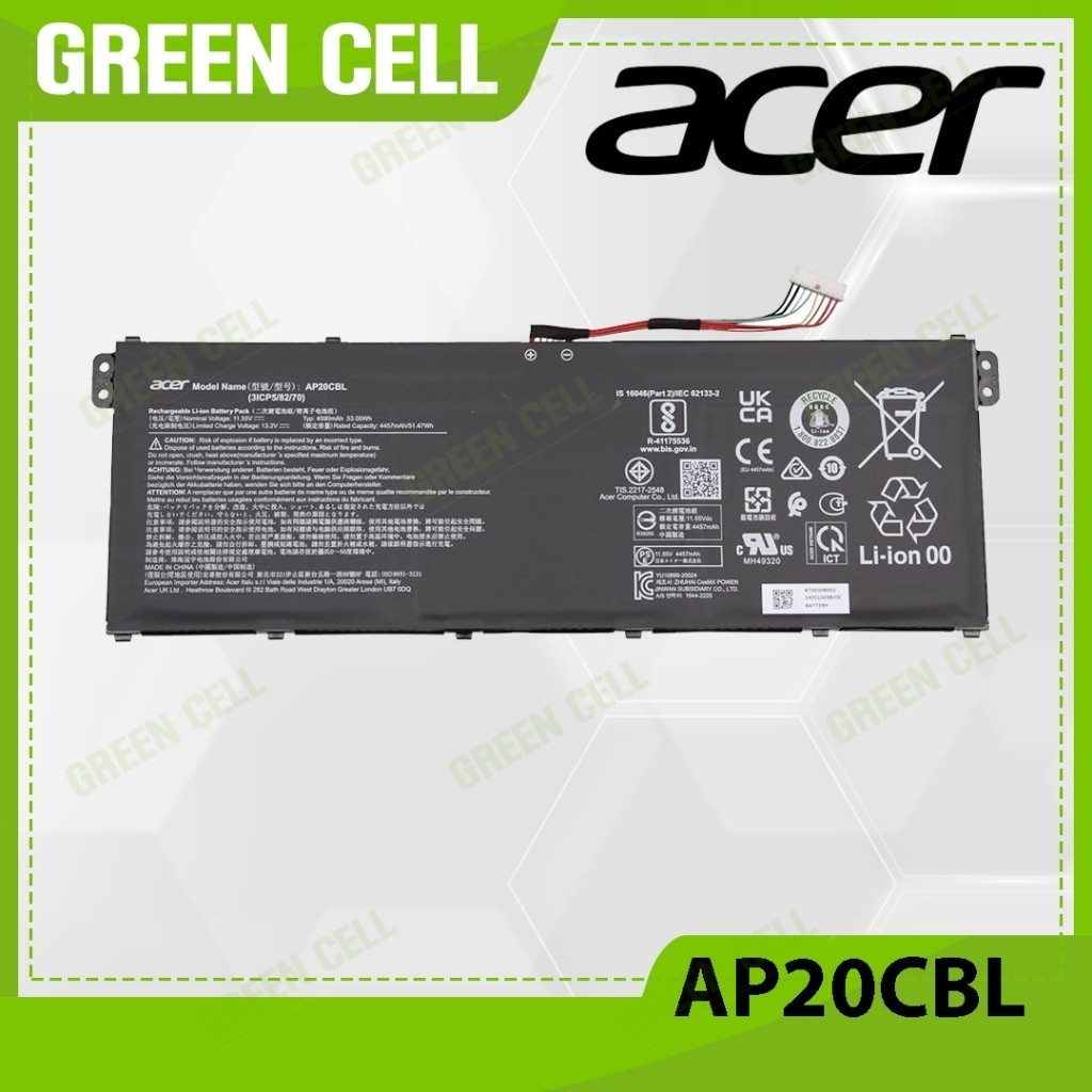 Acer Laptop Battery AP20CBL for Aspire 5 A515-46-R14K Swift 3 SF314-43 ...