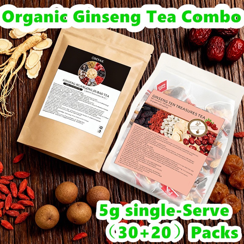 FDA Ginseng Herbal Tea Combo | 9-Treasure (5g×30) + 10-Treasure (5g×20 ...