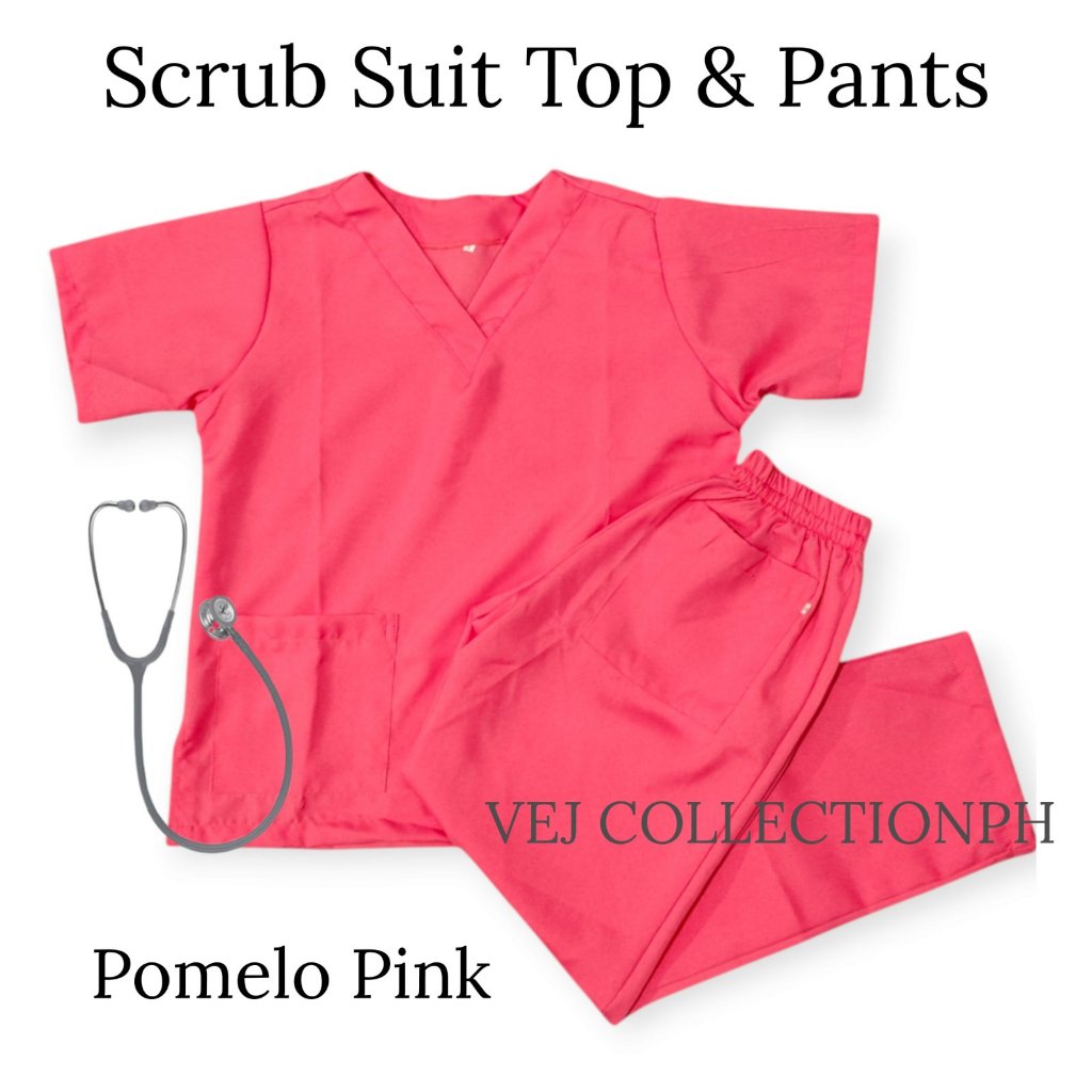 VEJCO1225 Scrub Suit Set Girly Colors for Women Workwear Uniform Clinic ...