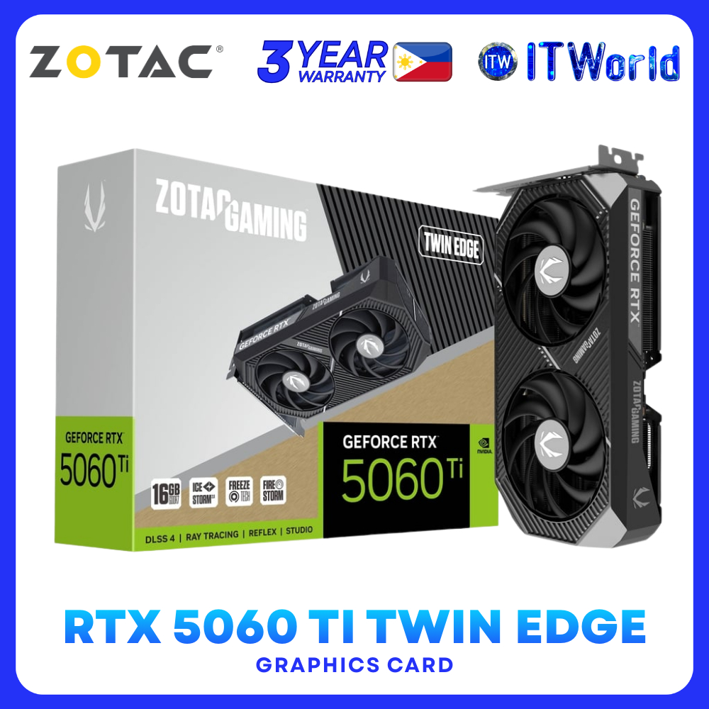 ZOTAC GAMING RTX 5060 Ti Twin Edge - 16GB GDDR7 - Desktop Graphics Card ...