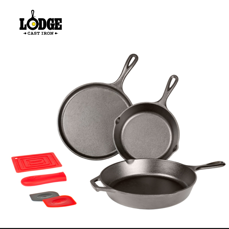 Lodge Cast Iron Cookware Skillet Pan Set of 7 | Shopee Philippines