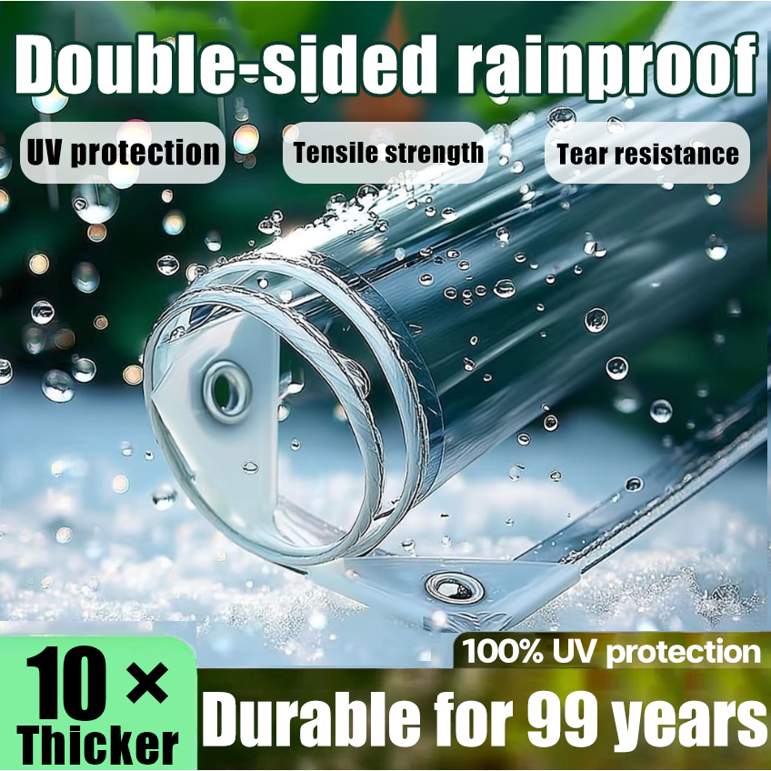 Transparent tarpaulin trapal waterproof makapal Waterproof Oilcloth ...