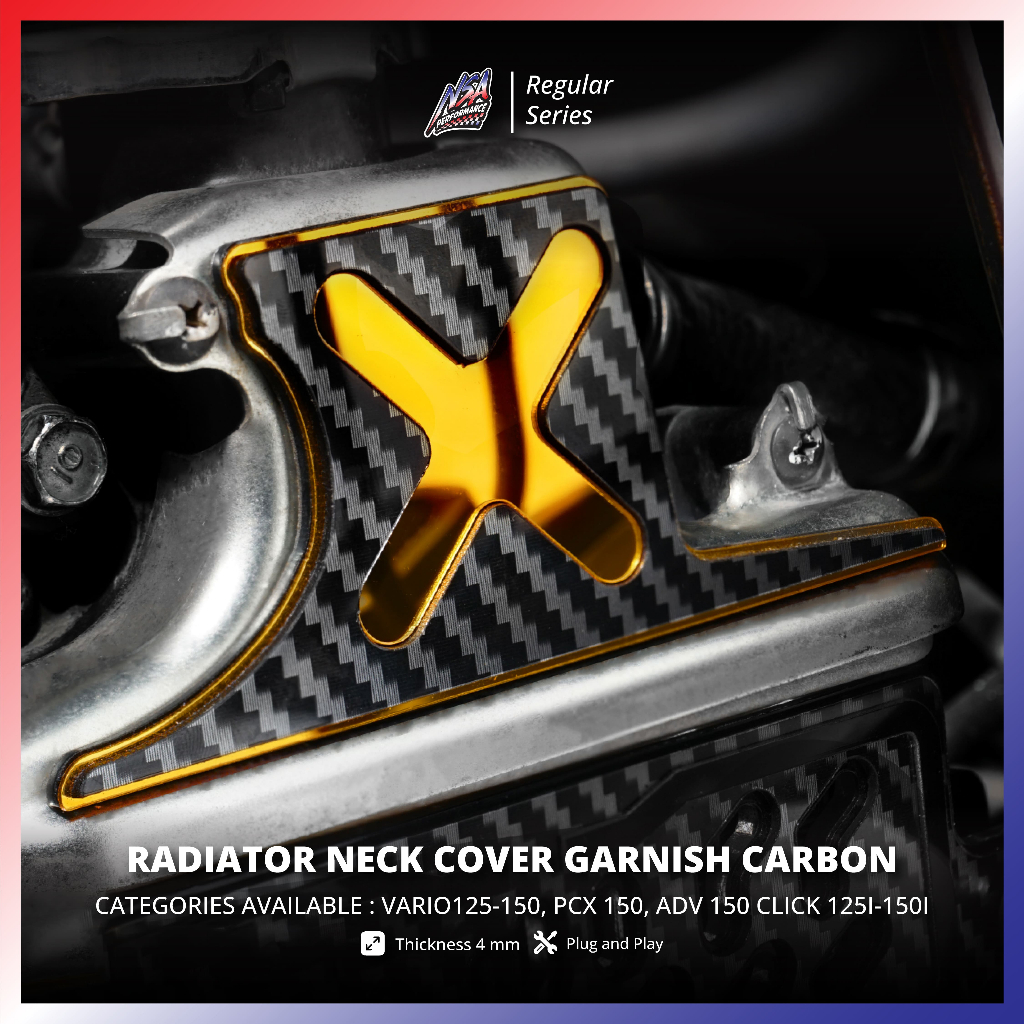 NSA RADIATOR NECK GARNISH COVER – CARBON SERIES [VARIO 125-150/PCX 150 ...