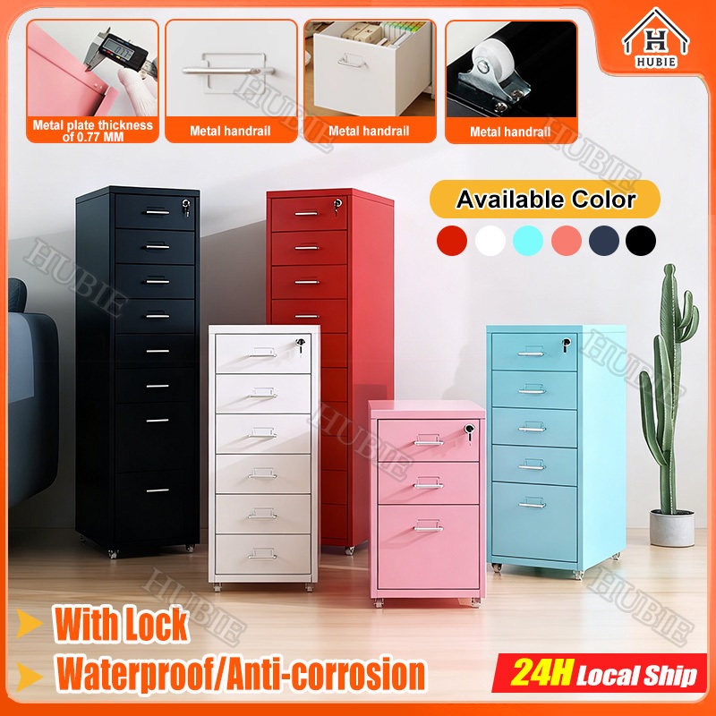 Metal Cabinet With Lock Unit-Minimalist Home Office Drawer File Cabinet ...