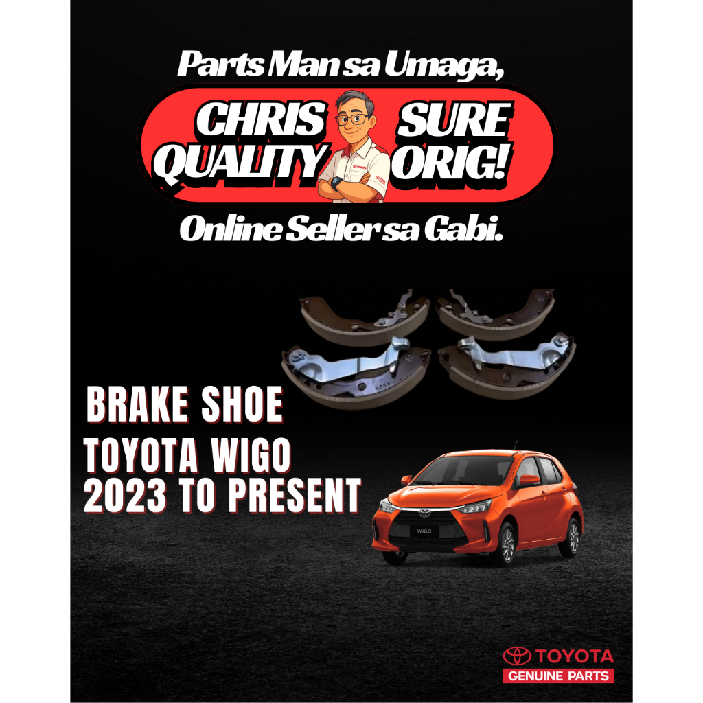 BRAKE SHOE KIT TOYOTA WIGO 2023 TO PRESENT | Shopee Philippines