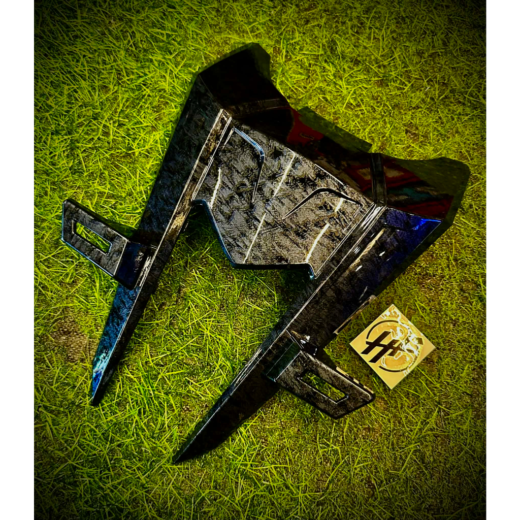 FRONT COVER WITH PLATE HOLDER FORGED CARBON DESIGN FOR HONDA CLICK ...