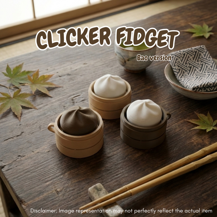 CLICK CLICK! Cute BAO VERSION clicker fidget keychain 3D Printed toy ...