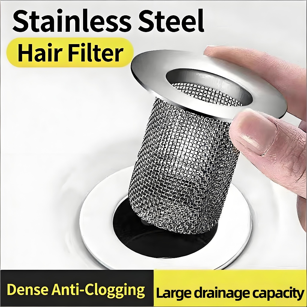 304 stainless steel sewer filter mesh bathroom floor drain net anti ...