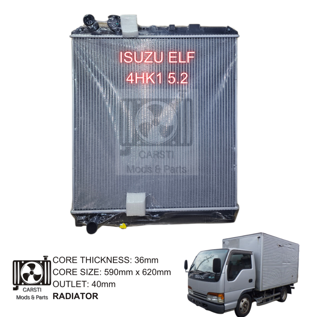 Radiator Isuzu 4HK1 5.2 Forward manual 36mm | Shopee Philippines