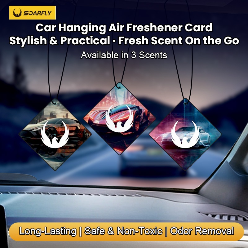 SOARFLY Hanging Card Car Perfume Air Freshener Fragrance Oil Car ...