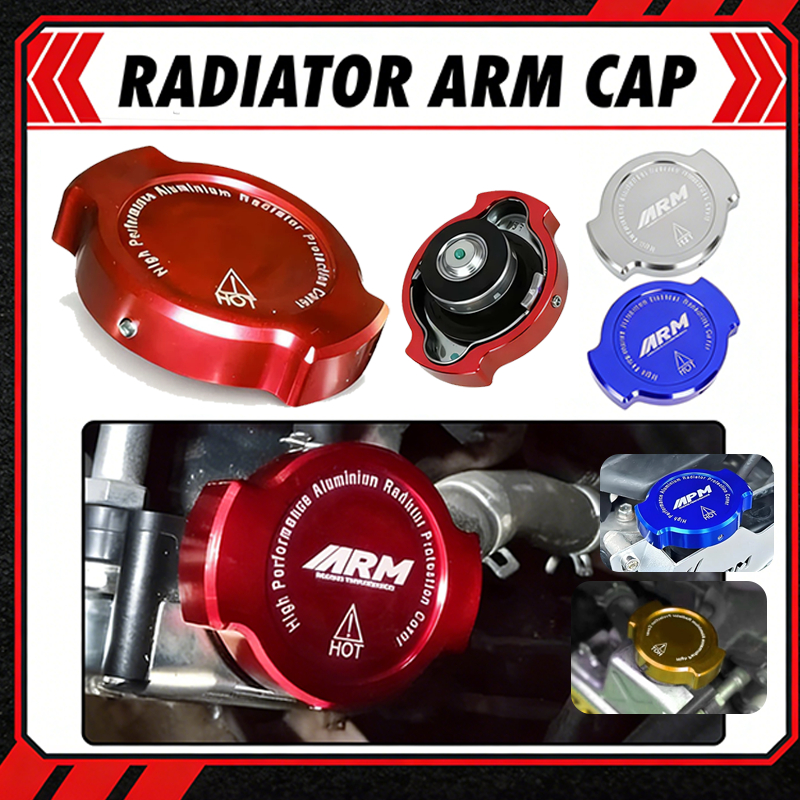 Radiator Cap Cover Full CNC for Motorcycle | Universal Water Tank Cover ...