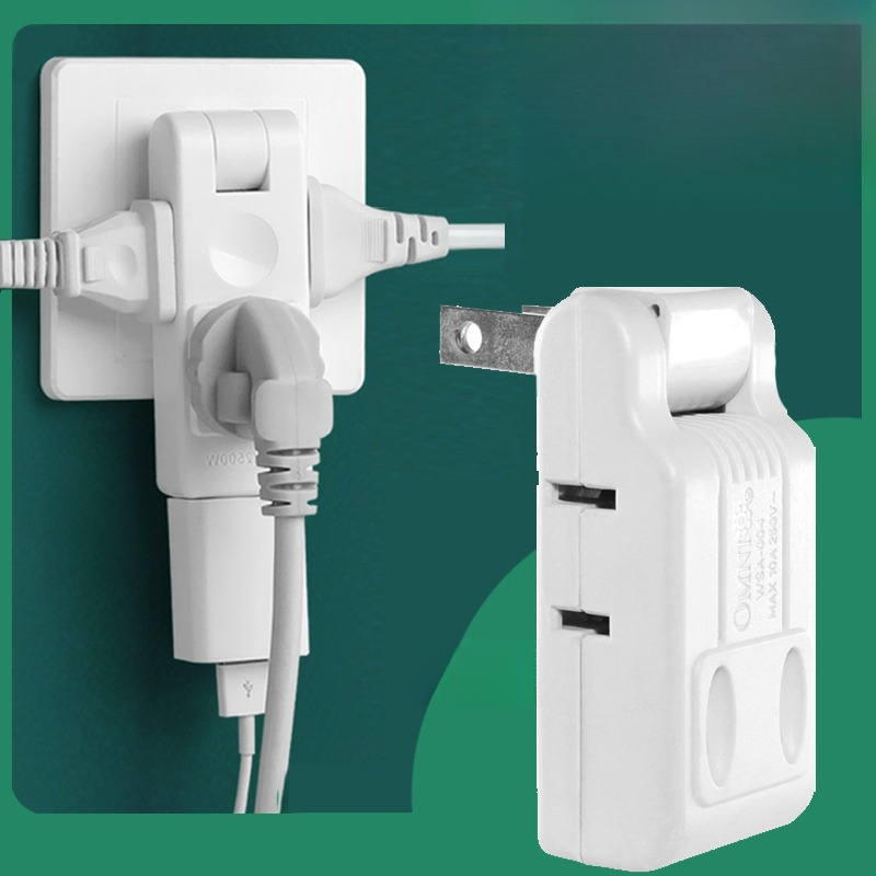 3-in-1 Extension Plug Adapter Foldable Swivel / Rotatable Socket ...