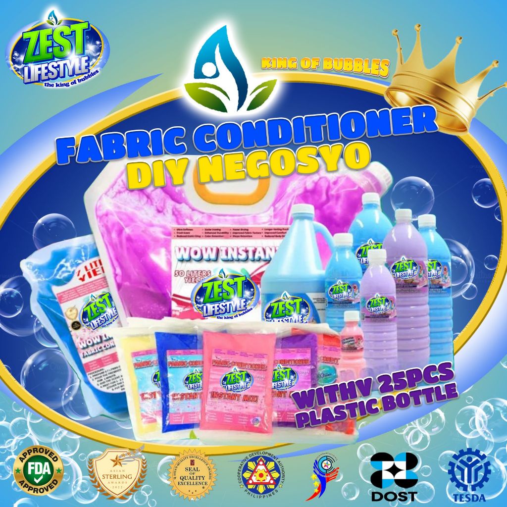 FABRIC CONDITIONER DIY NEGOSYO with 25pcs Plastic Bottle | Shopee ...
